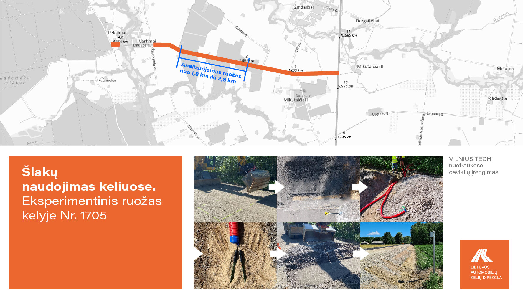 For the first time in Lithuania, slag was used in road construction ...