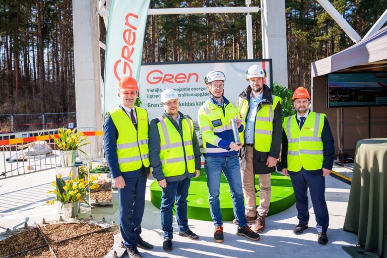Ilgtspējīgākai Rīgas siltumapgādei: Gren ieliek pamatakmeni 50 MW ...